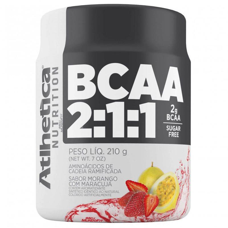 BCAA 2:1:1 Pro Series (210g) - Sabor: Morango c/ Maracujá - Atlhetica ...