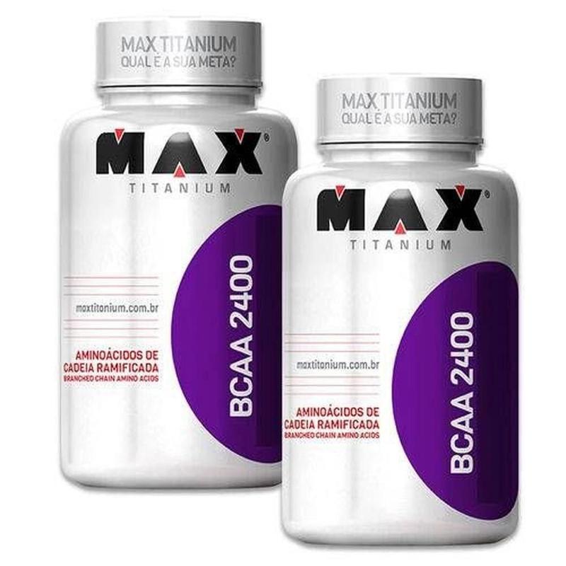Bcaa 2400 60caps - 2 Unidades - Max Titanium - BCAA - Magazine Luiza