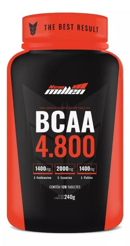 Bcaa 4.800mg - 120 Tabletes - New Millen - BCAA - Magazine Luiza