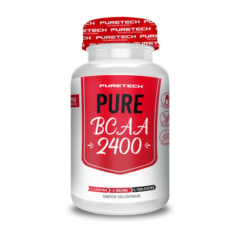 BCAA Pure 2400 Puretech 120 capsulas - BCAA - Magazine Luiza