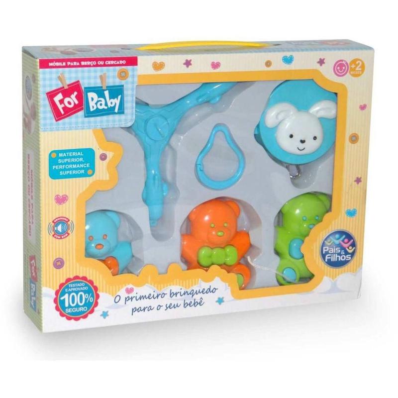 Bebe Mobile Para Berço Urso Musical Unidade - Pais E Filhos - Móbile e ...