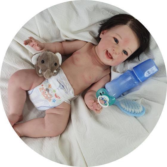 Bebe Reborn Menino Corpo Siliconado Original - Mundo Azul e Rosa ...