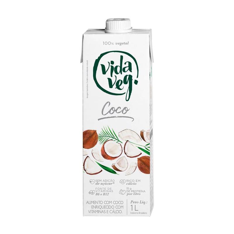 Bebida de Coco Vida Veg 1L - Água de Coco - Magazine Luiza