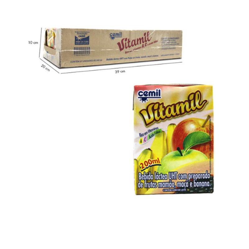 Bebida Lactea Cemil 200ml Vitamil 27un - Bebida Láctea - Magazine Luiza