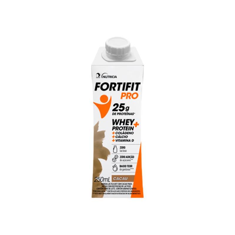 Bebida Láctea Whey Protein Fortifit Pro Cacau 250ml - Danone - Bebida ...