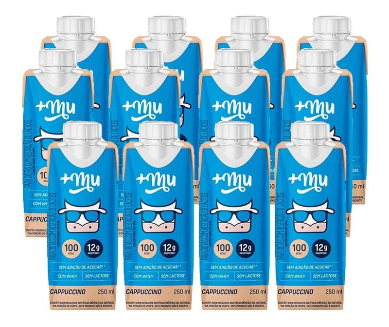 Bebida Pronta De Whey Concentrado Mais Mu 12 Unidades(250ml) - Whey ...