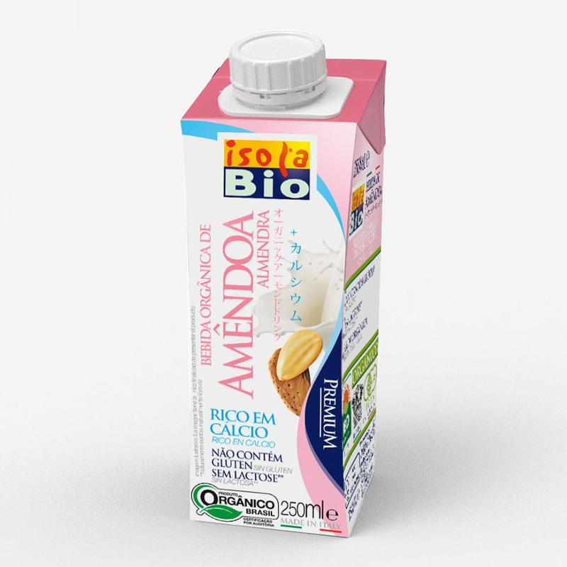 Bebida Vegetal Orgânica de Amêndoa Isola Bio250ml - Bebida Vegetal ...