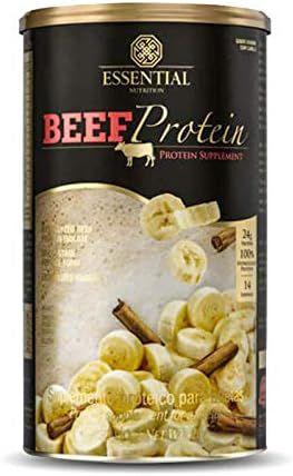 Beef Protein (480g) Essential Nutrition -Banana com Canela - Massa ...