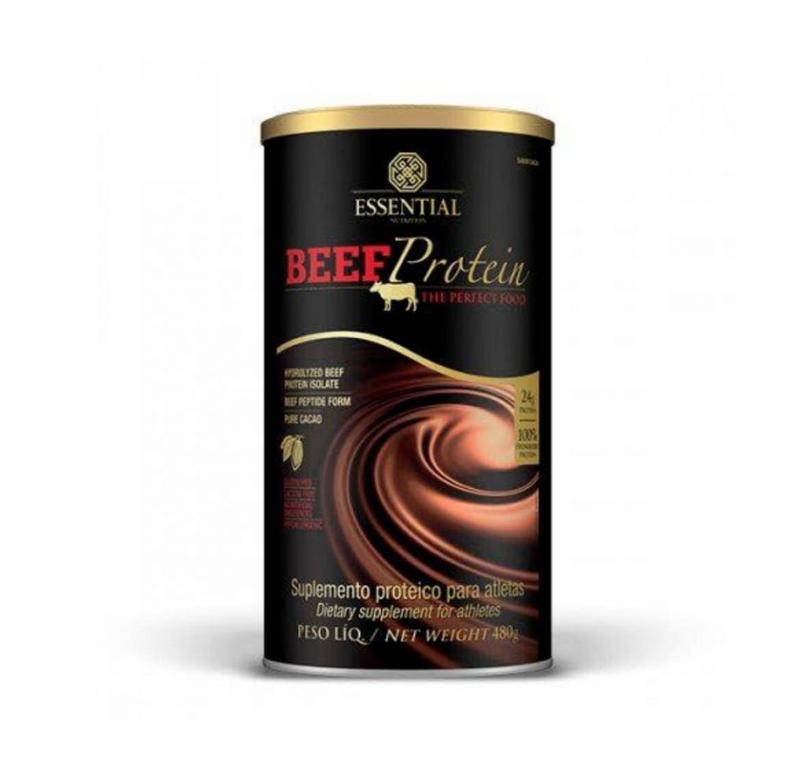 Beef Protein Hydrolyzed - Sabor: Cacau (480g) - Essential Nutrition ...