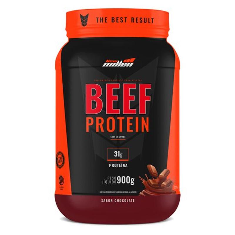 Beef Protein Isolate New Millen 900g Sabor Chocolate - Massa Muscular ...