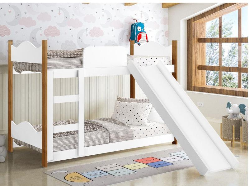 Beliche Infantil com Escorregador Tebarrot Encanto Branco e Grenat ...