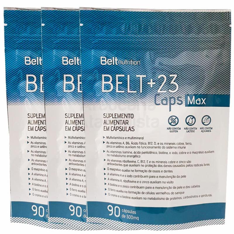 Belt +23 Caps MAX 3 Unidades Multivitaminico Envelope - Belt Nutrition ...