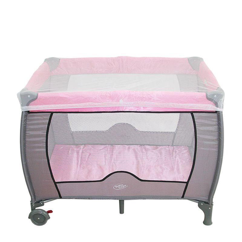Berço desmontável compacto liso rosa - baby style - Berço Portátil ...