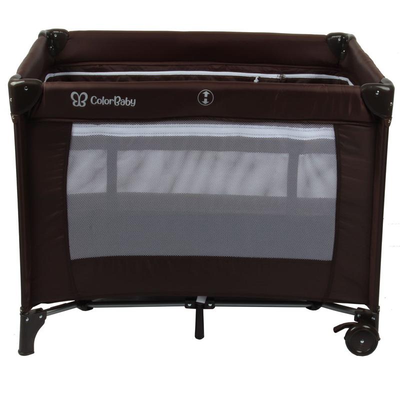 Berço Para Bebês Portátil Cercado Rodinhas Bolsa e Trocador - Color ...