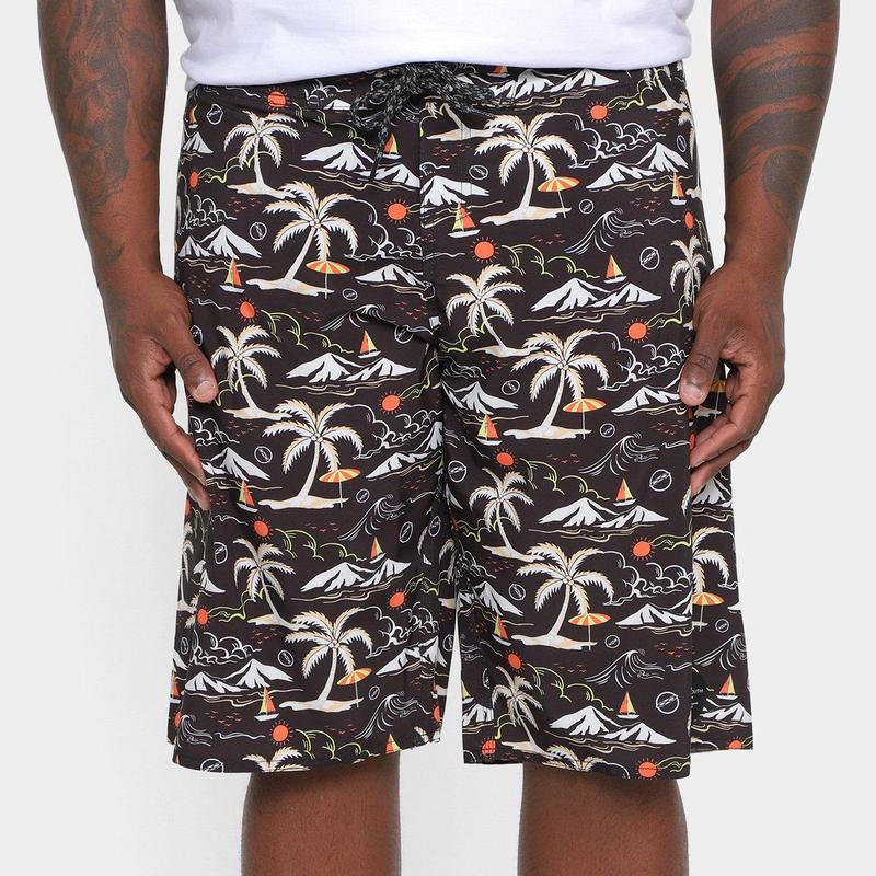Bermuda D'Água South to South Island Plus Size Masculina - Bermuda Plus ...