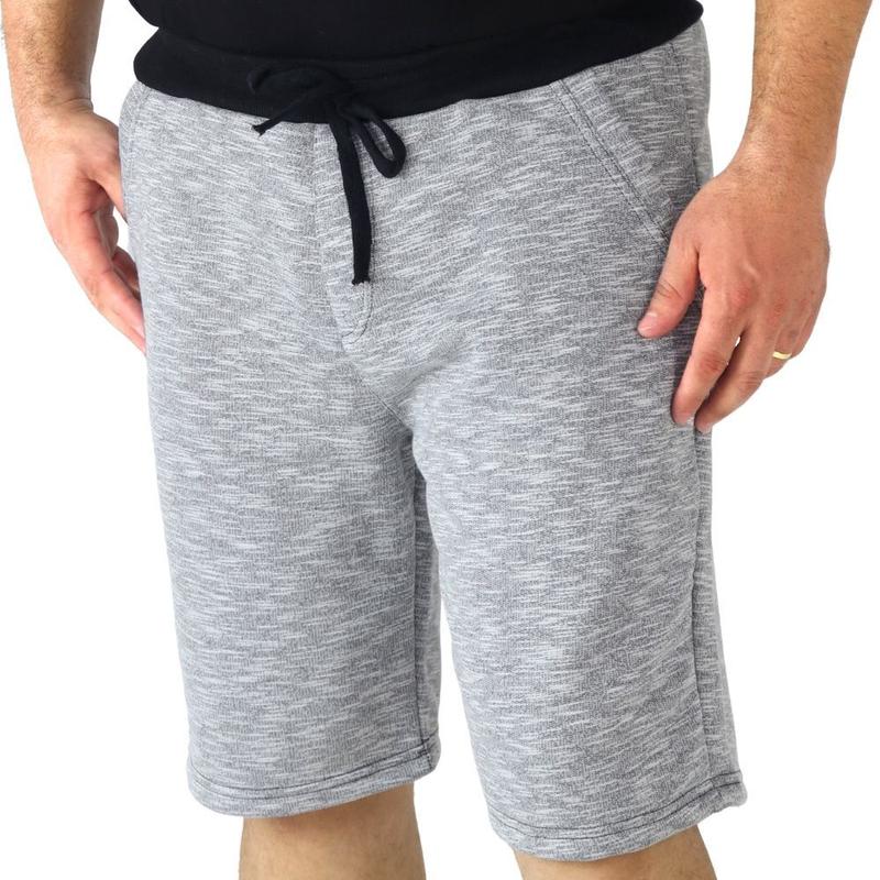 Bermuda Moletinho Masculina Elástico Com Cordão Bolsos - Zafina ...