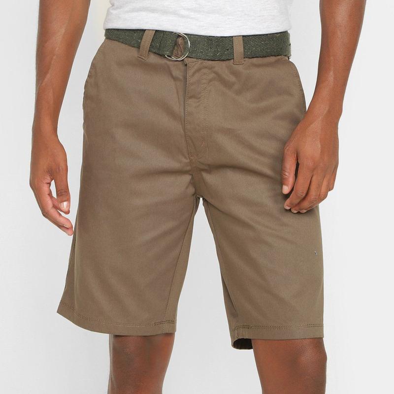 Bermuda Sarja Terminal Alfaiataria Com Cinto Masculina - Bermuda ...