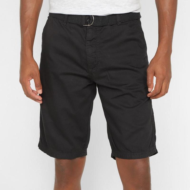 Bermuda Sarja Terminal Alfaiataria Com Cinto Masculina - Bermuda ...