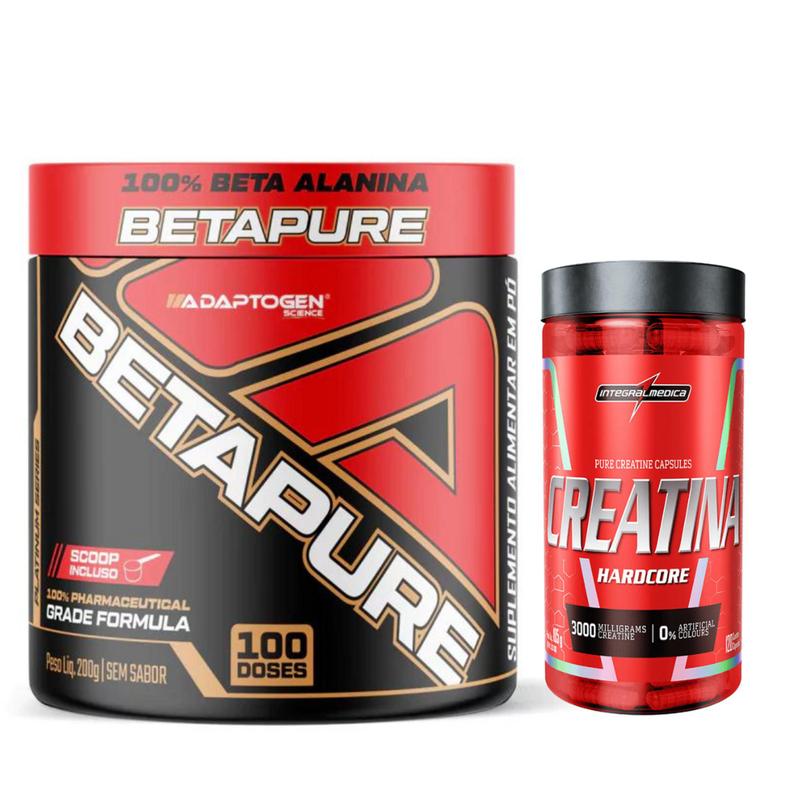 BetaPure 200g - beta-alanina - Adaptogen + Creatina - 120 caps ...