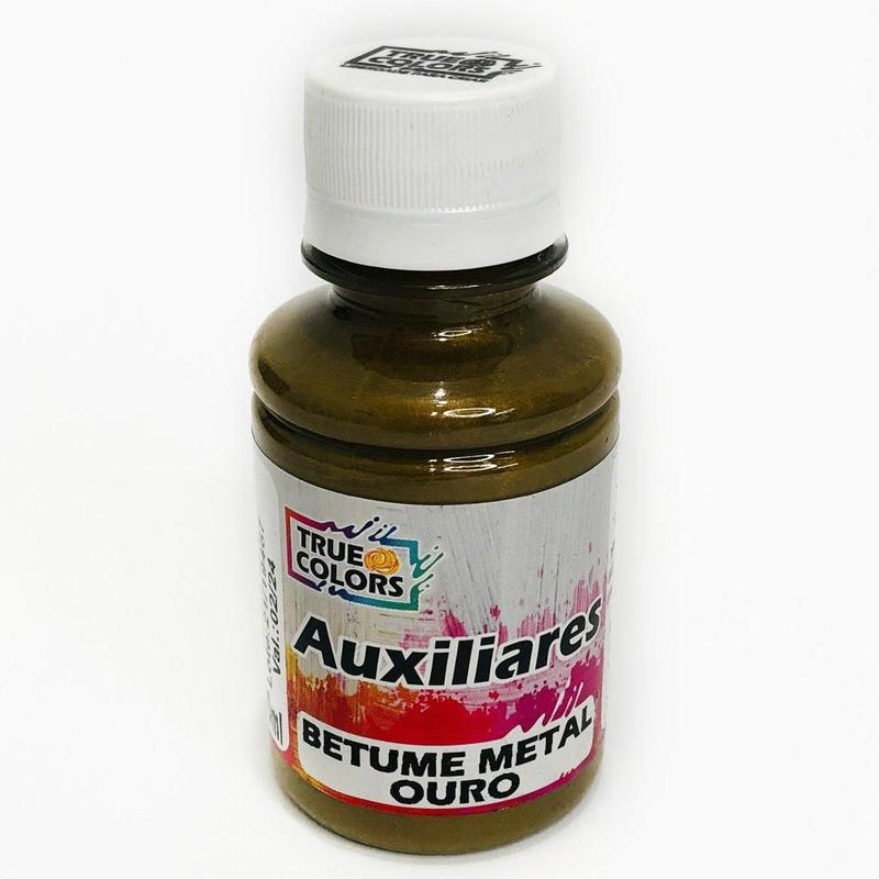 Betume metal ecológico ouro 100ml, Cor: Unica, Tamanho: Unico - True ...