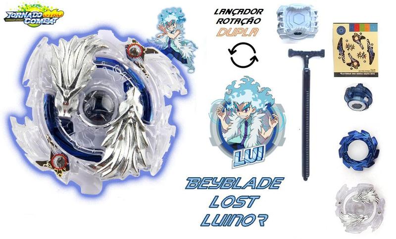 Beyblade Burst Lost Luinor Lui Beyblad C/Lançador Bey Blade Luinor ...