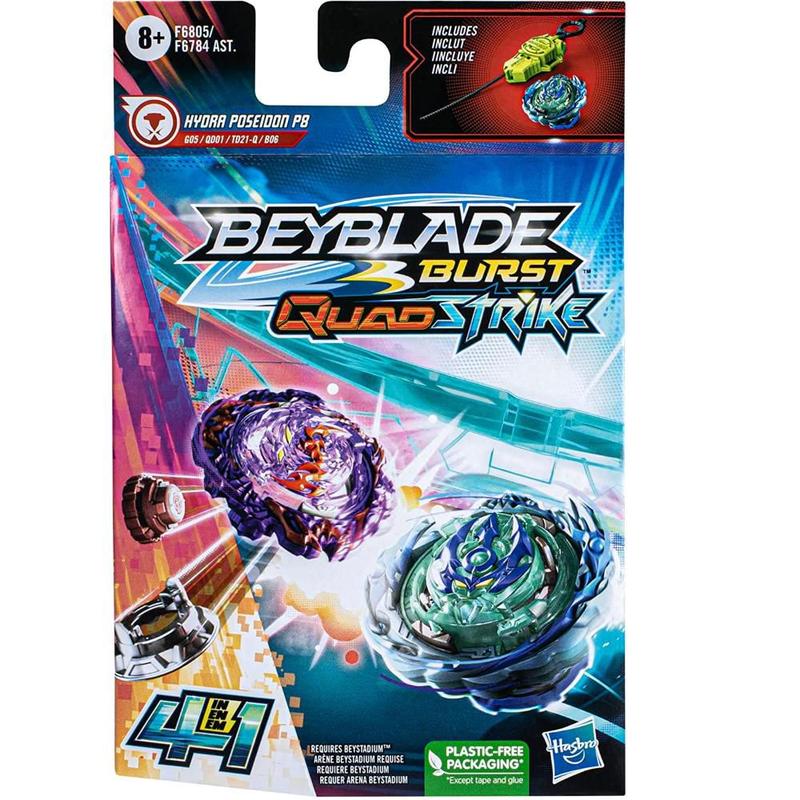 Beyblade Burst Quad Strike Hydra Poseidon P8 - HASBRO - Pião de Batalha ...