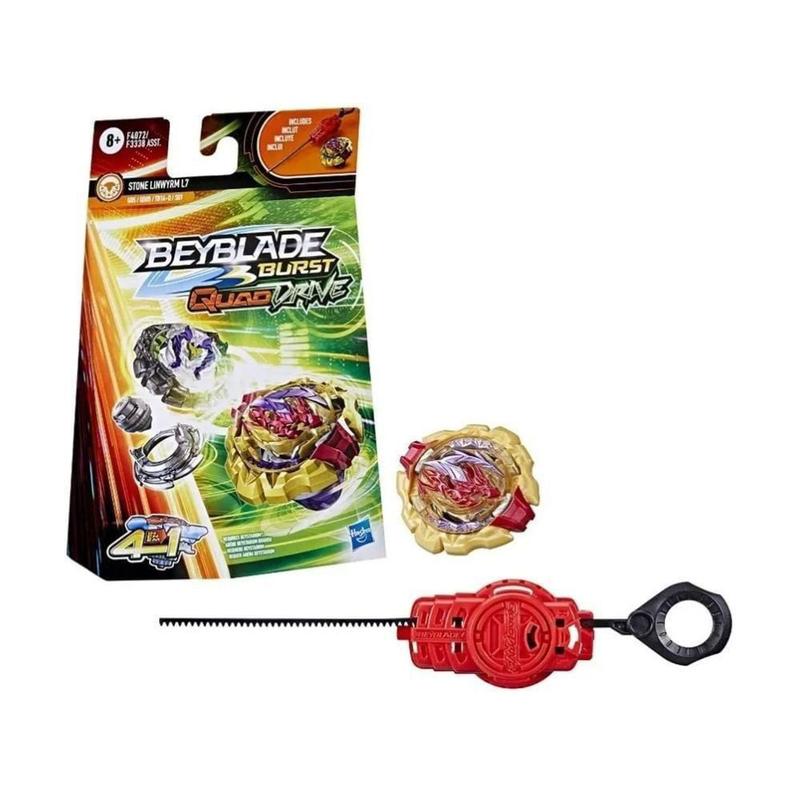 Beyblade Pião Burst Quaddrive Stone Lynwyrm L7 - Hasbro - Pião de ...