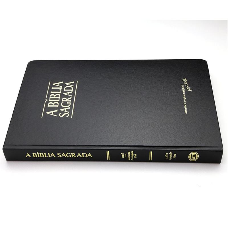 Bíblia ACF Letra Grande Fina - Semi Luxo Preta - Bíblia - Magazine Luiza