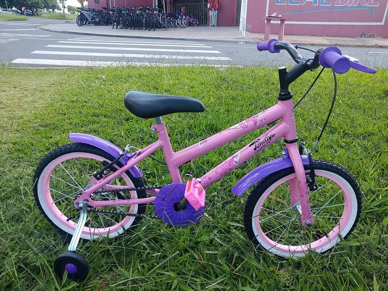 Bicicleta aro 16 rosa/roxo penelope charmosa - LEOBIKE - Bicicleta ...