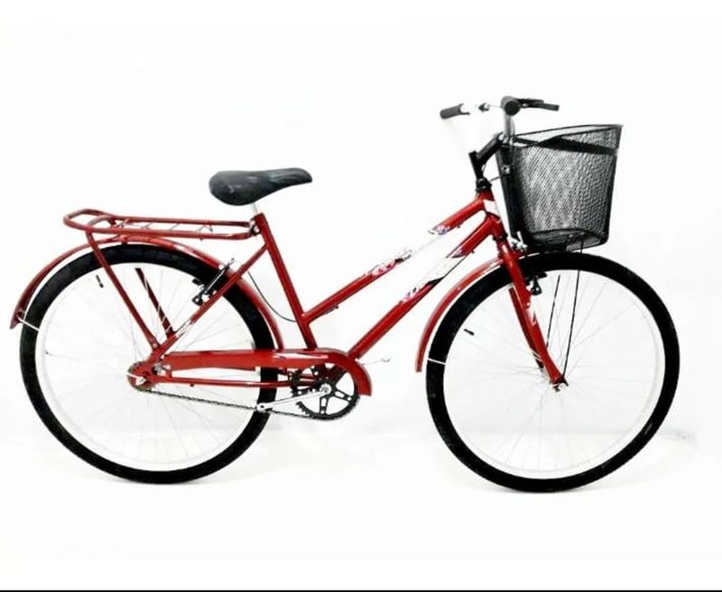 Bicicleta Genova Aro 26, modelo Poti vermelha. - WRP - Bicicleta ...