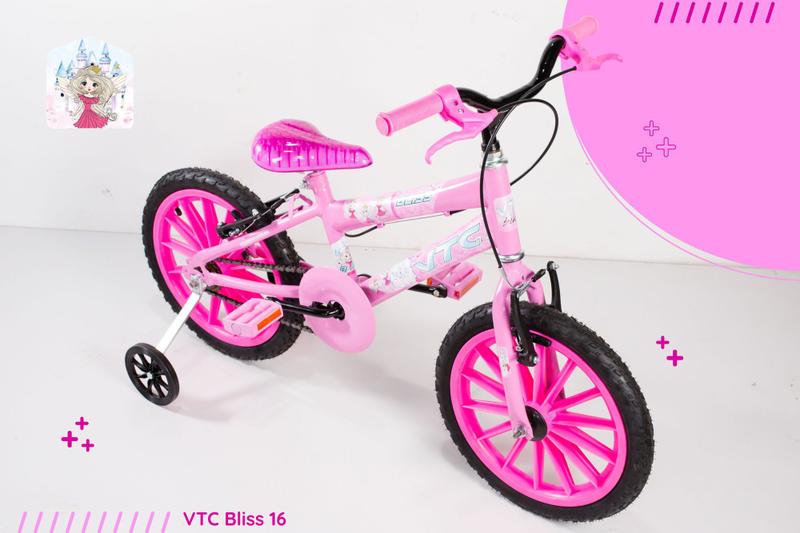 Bicicleta Infantil Menina Aro 16 - VTC BIKES - Bicicleta Infantil ...