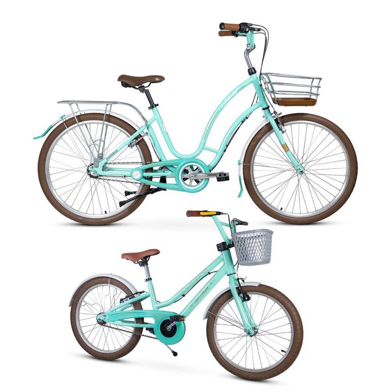 Bicicleta Retrô Vintage Antonella Aro 26 e Aro 20 Kit Mãe e Filha ...