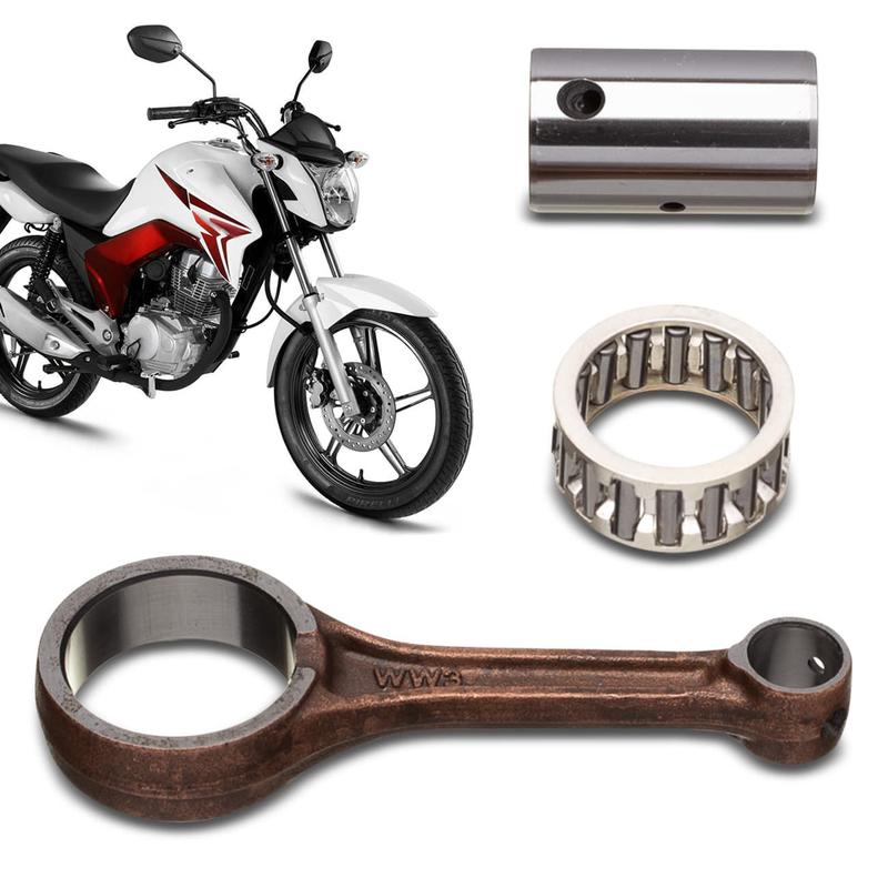 Biela Completa WW3 Honda CG 150 Titan KS 2004 a 2009 NXR 150 Bros ES 2006 a 2014 CG 150 Start ES ...