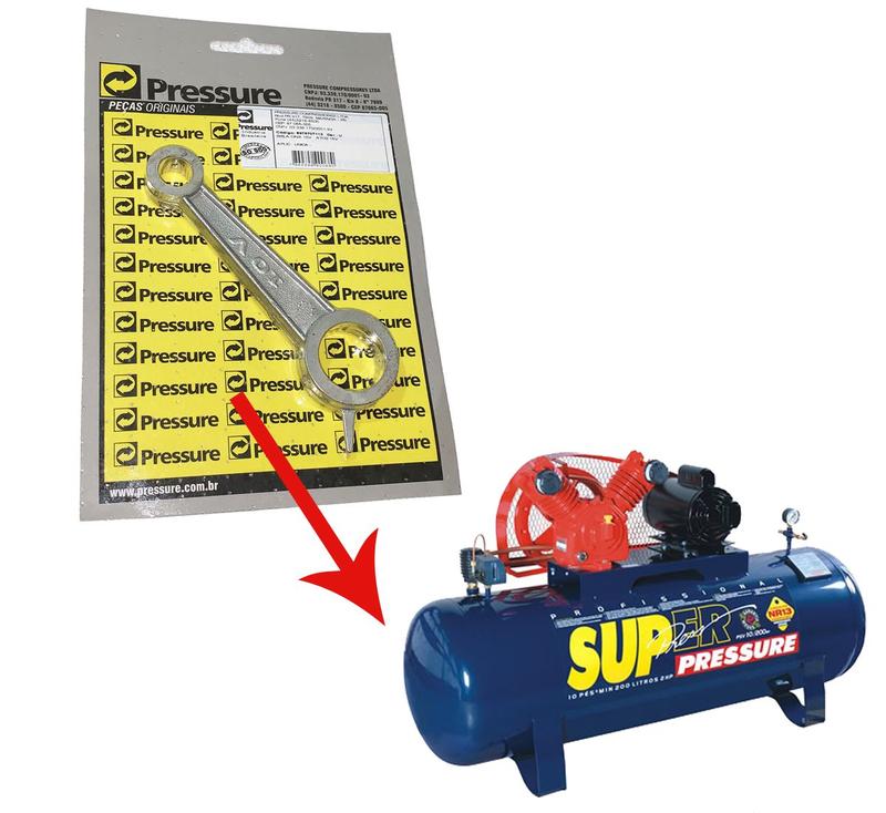 Biela compressor pressure psv 10/15 pistao 2 1/2" original - Acessórios ...