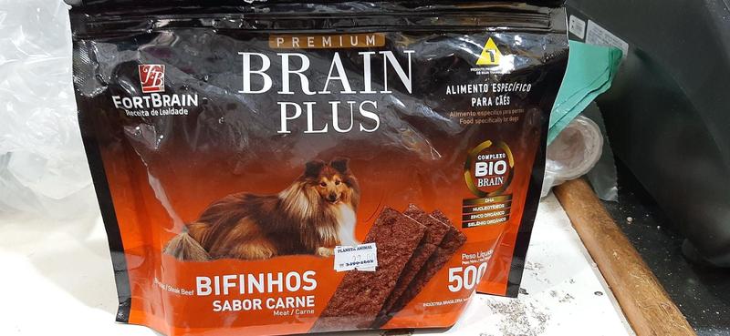 Bifinhos sabor carne 500g. - Brain plus - Bifinhos e Petiscos para Cachorro - Magazine Luiza