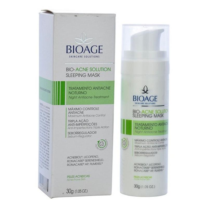 Bio-acne solution sleeping Bioage Máscara Trat. Antiacne noturno 45g ...