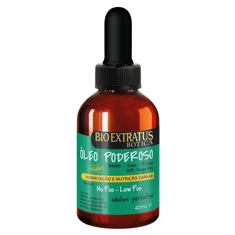 Bio Extratus Botica Cachos Óleo Poderoso 40ml - Óleo Capilar - Magazine ...