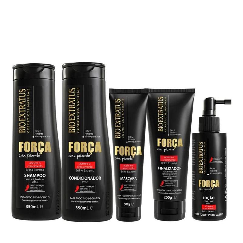 Bio Extratus Pimenta Força E Crescimento Completo 5 Itens - Kit de ...