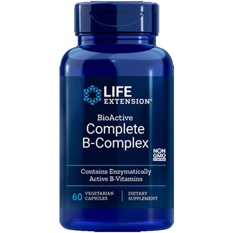Bioactive Complete B Complex (complexo B) 60 Caps Life Extension ...