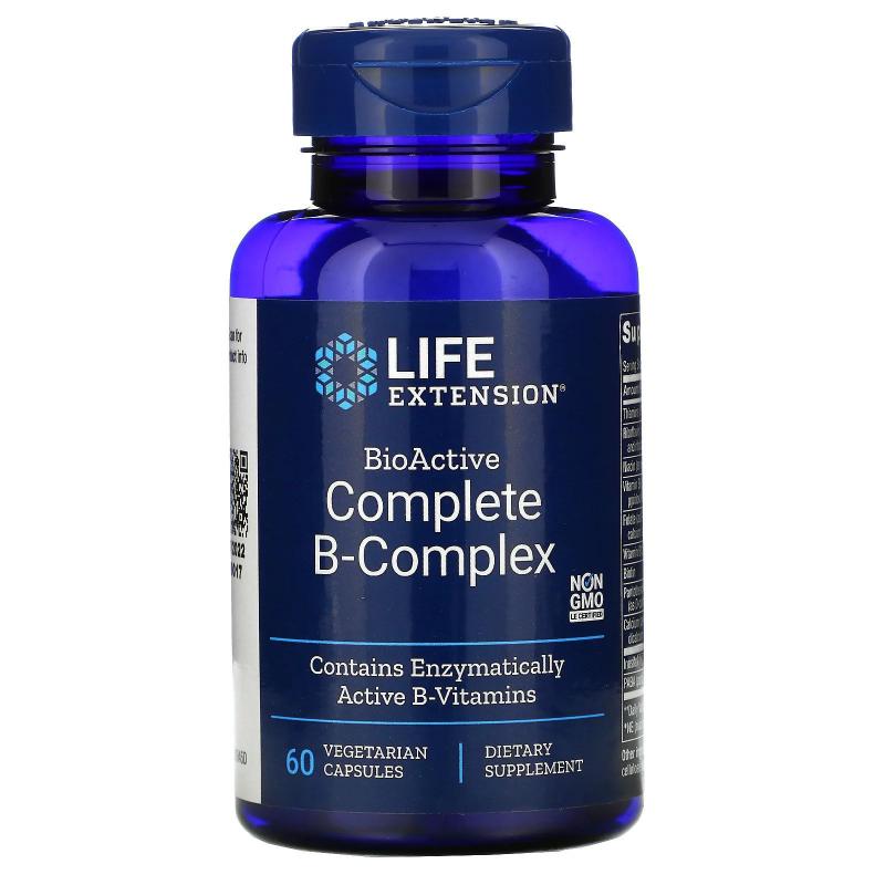 Bioactive Complete B-Complex Life Extension 60 caps - Complexo B ...