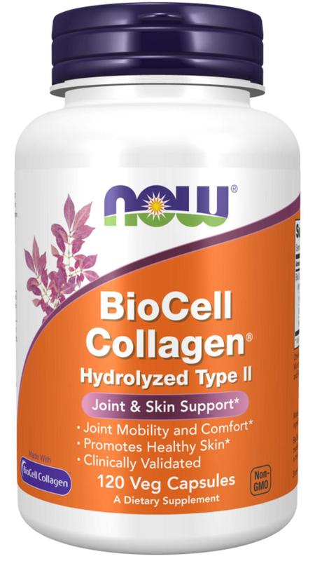 Biocell Collagen, Colágeno Hidrolisado Tipo II, 120 Cáps - Now Foods ...