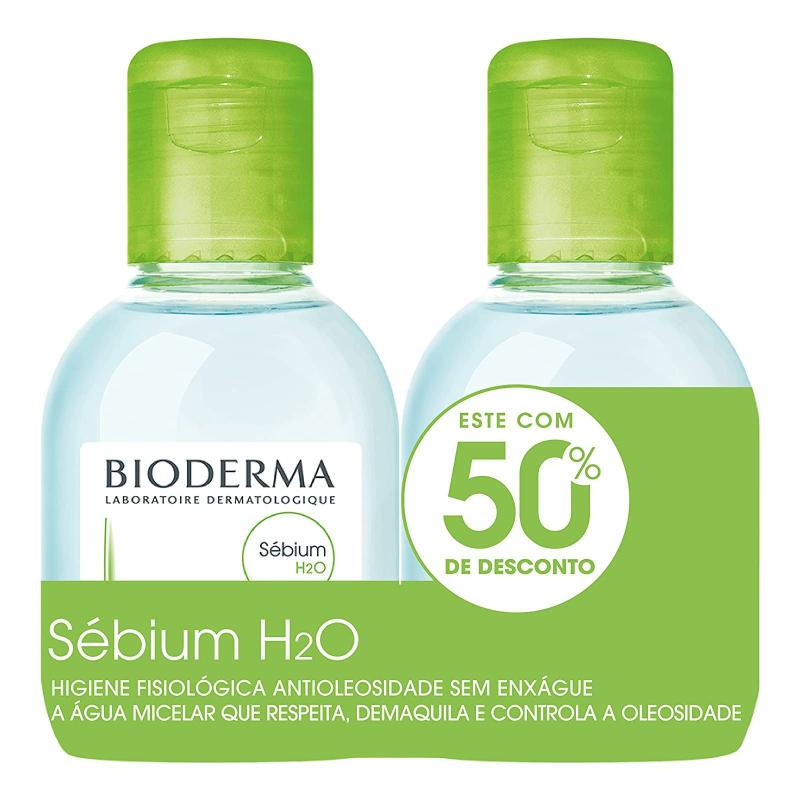 Bioderma - Sebium Kit H2O 100Ml + Sebium H2O 100ml - Água Micelar ...