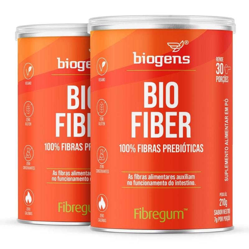 Biogens kit 2x bio fiber fibregum 210g - Fibras Alimentares - Magazine ...