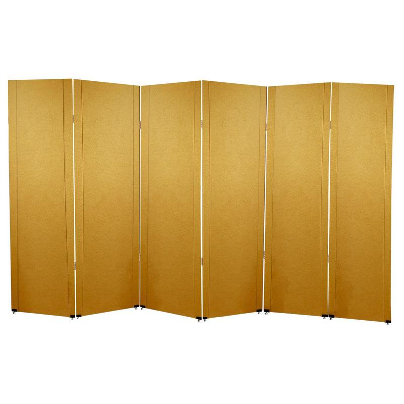 Biombo Liso Reto 6 Folhas c/ 12 Pezinhos - ComercialMasul - Biombo ...