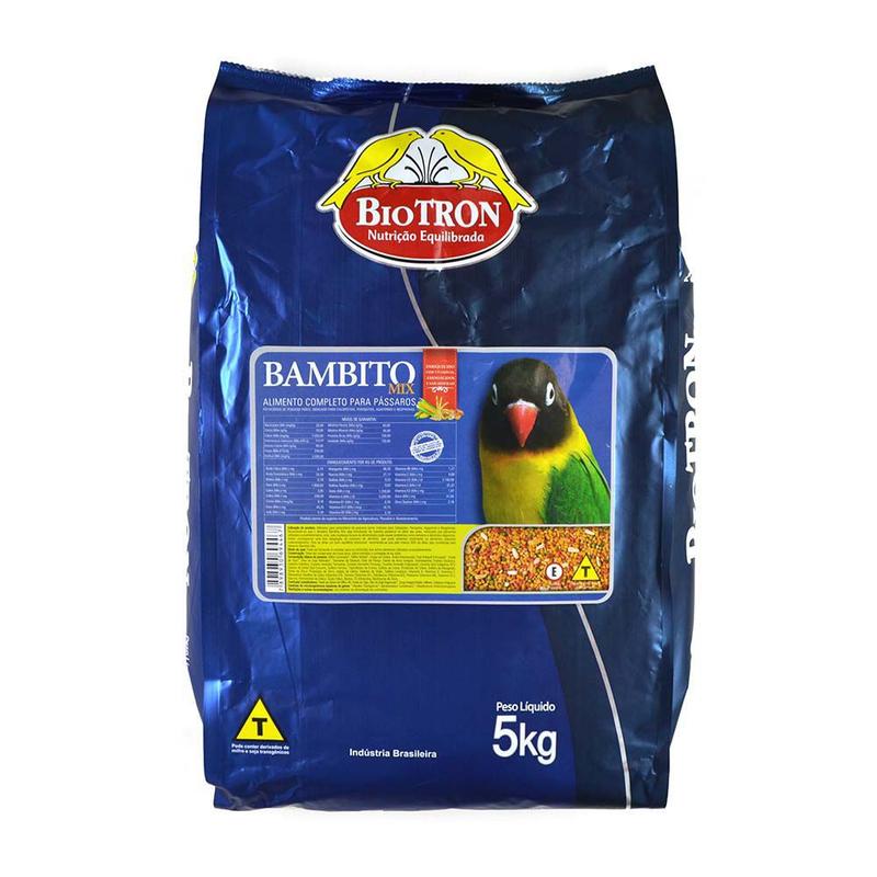 Biotron Bambito Mix 5kg - Mistura Sementes e Ração Extrusada - Outros ...