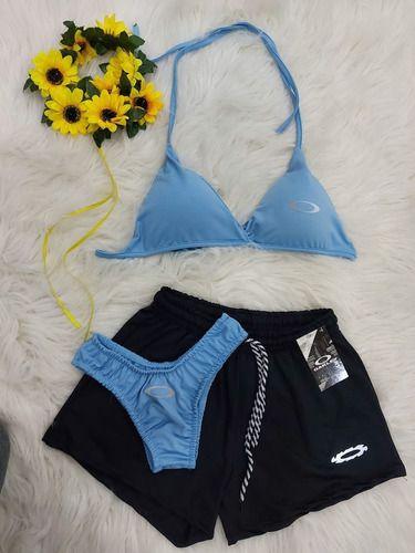 Biquíni Com Bojo Asa Delta + Shorts, Estampas Refletivas - Gringas ...