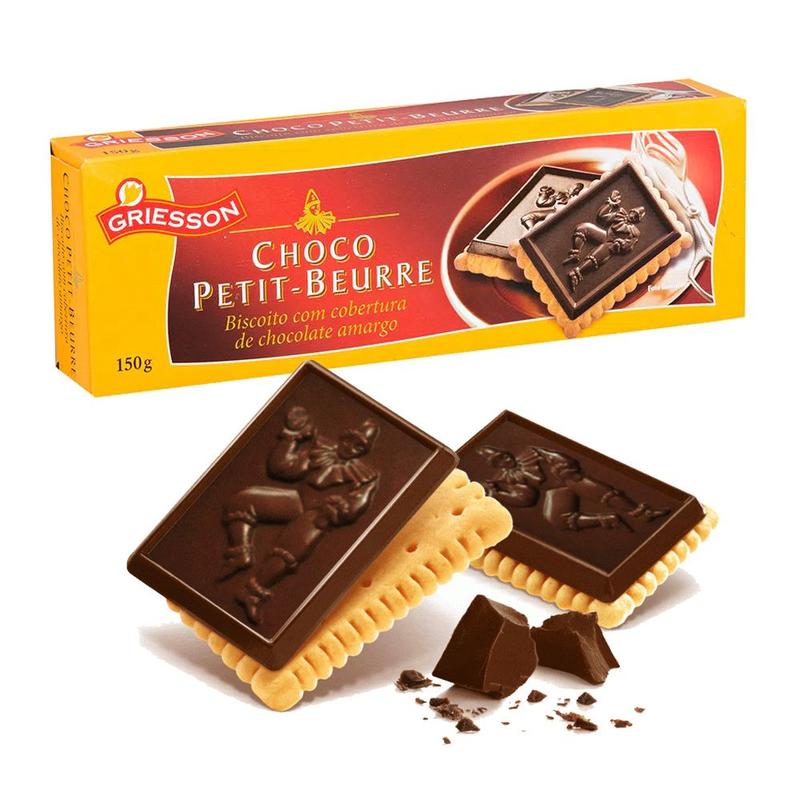 Biscoito Alemão Griesson Choco Petit-Beurre Dark 150g - Biscoito ...
