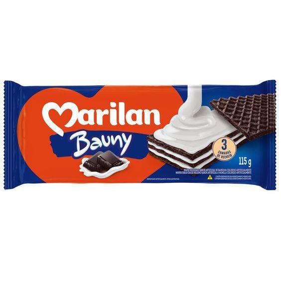 Biscoito Bolacha Wafer Baunilha/Chocolate Casquinha Crocante - Marilan ...