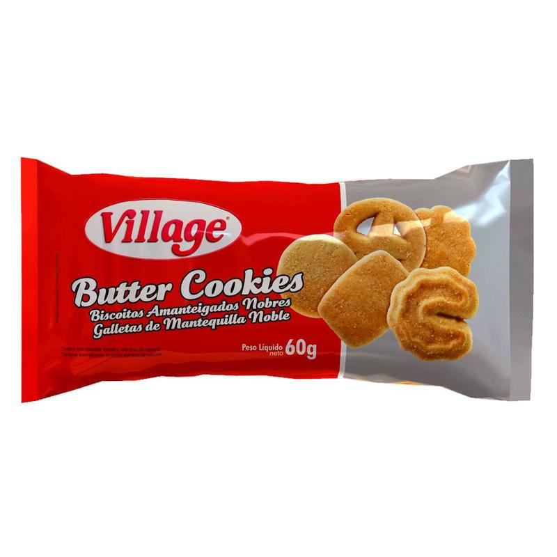 Biscoito Butter Cookies Amanteigado 60g - Village - Cookies - Magazine ...