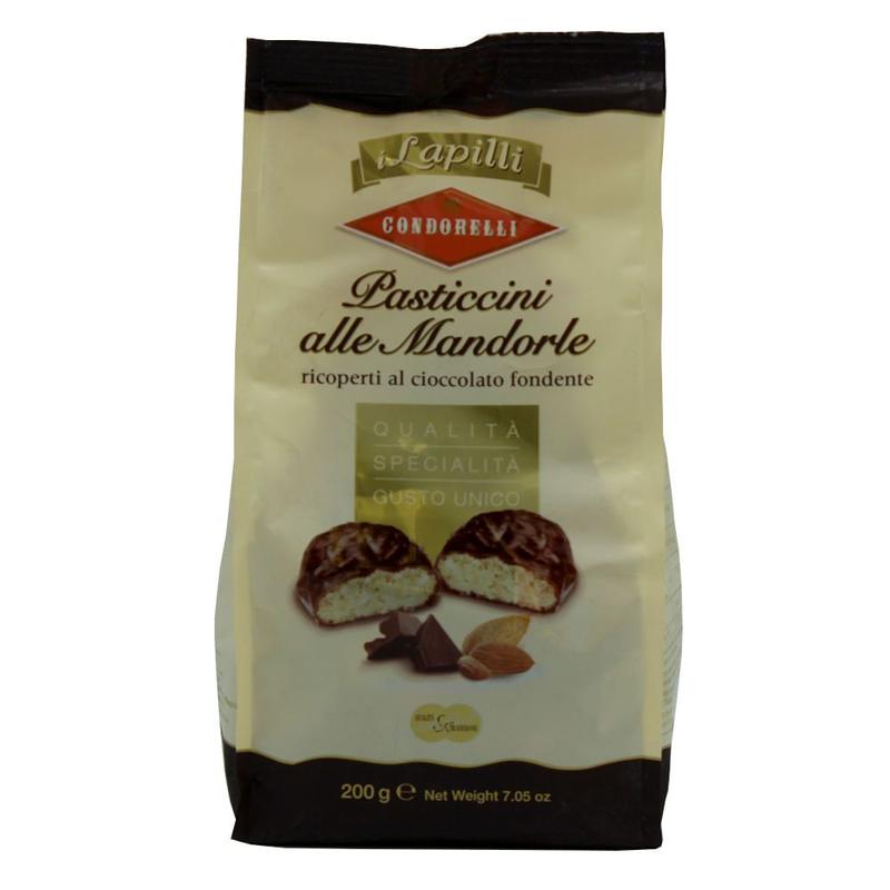 Biscoito de Amêndoa Com Cobertura de Chocolate iLapilli Condorelli 200g ...
